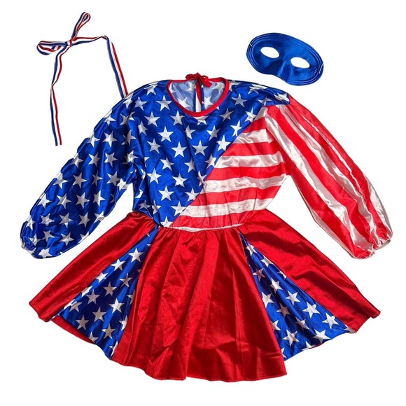 Rubie's | Costumes | Vtg Rubies Girls Team Usa Patriotic Cheerleader ...